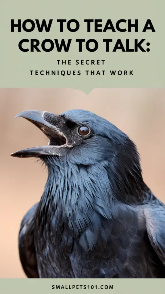How to Teach a Crow to Talk: The Secret Techniques That Work - Small ...
